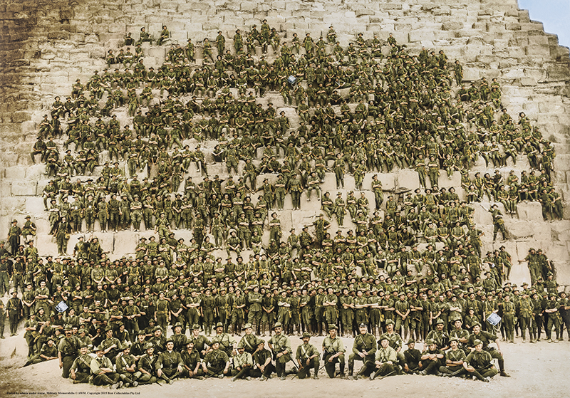 Framed ANZAC Print of Famous Cheops Photo - ProScore